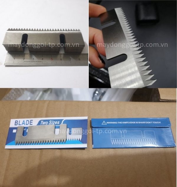 Dao cắt băng keo máy dán thùng carton thép C45, gia công cắt dây